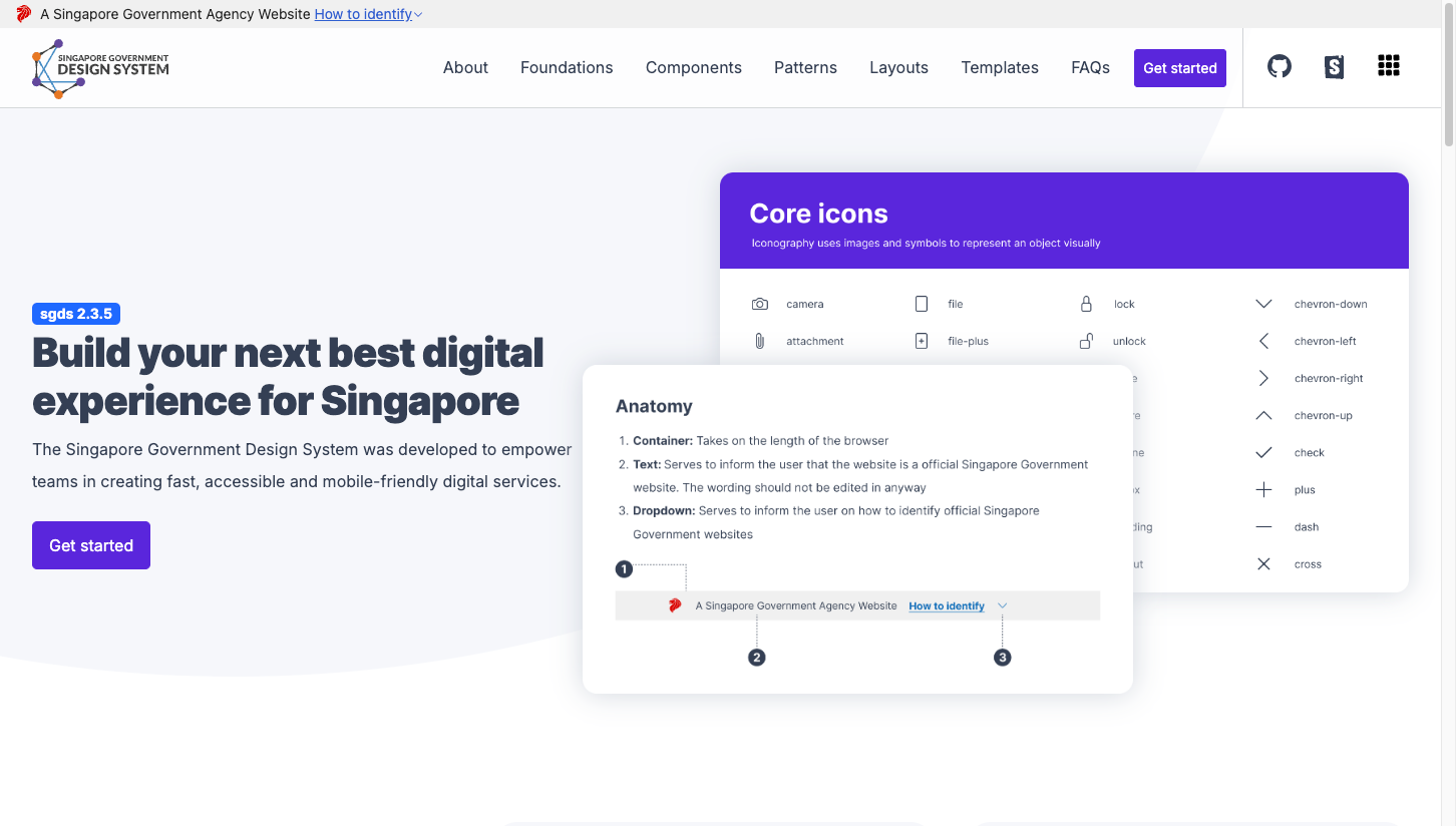 Singapore Government Design System | Singapore Government Developer Portal